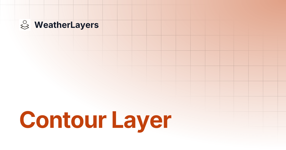 Contour Layer | WeatherLayers